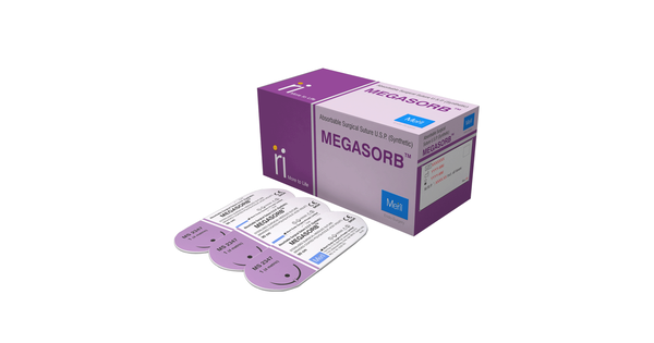 Chỉ phẫu thuật tự tiêu tổng hợp đa sợi Meril Megasorb Polyglycolic Acid ...